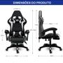 Cadeira Gamer Ergonômica Escritório Python Fly X12 Branco - Cadeira ...