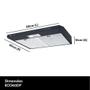 Depurador e Exaustor de Parede EOS 60cm Cheff Gourmet Slim Preto ECO60DP 110V - Depurador de Ar ...