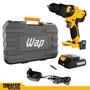 Furadeira Parafusadeira Sem Fio Bateria 21v Wap K21 + Maleta ...