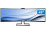 Monitor 60Hz DQHD Curvo SuperWide Philips 499P9H 49" DQHD 60Hz 5ms 2 ...