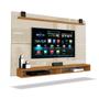 Painel Para TV Até 65 Polegadas Com Prateleira 1,80m Max Cedro/Off ...