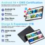 Tablet UJJ 2025 Android 14 10 polegadas 22 GB RAM 128 GB ROM 1 TB ...