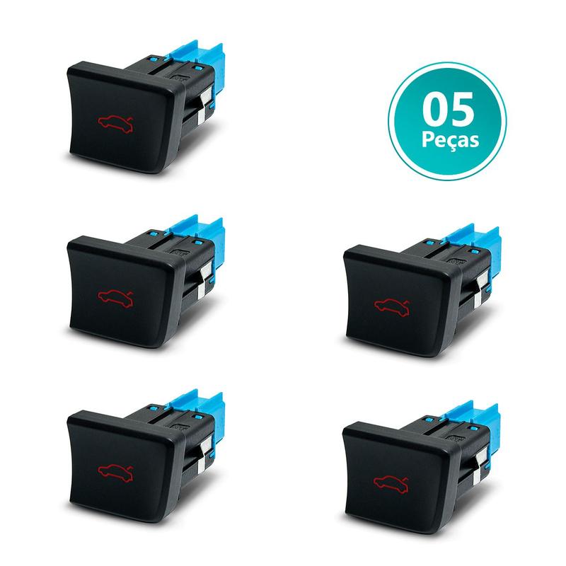 05 Peças Botão Interruptor Abertura De Porta Mala Gol G6 - Dial ...