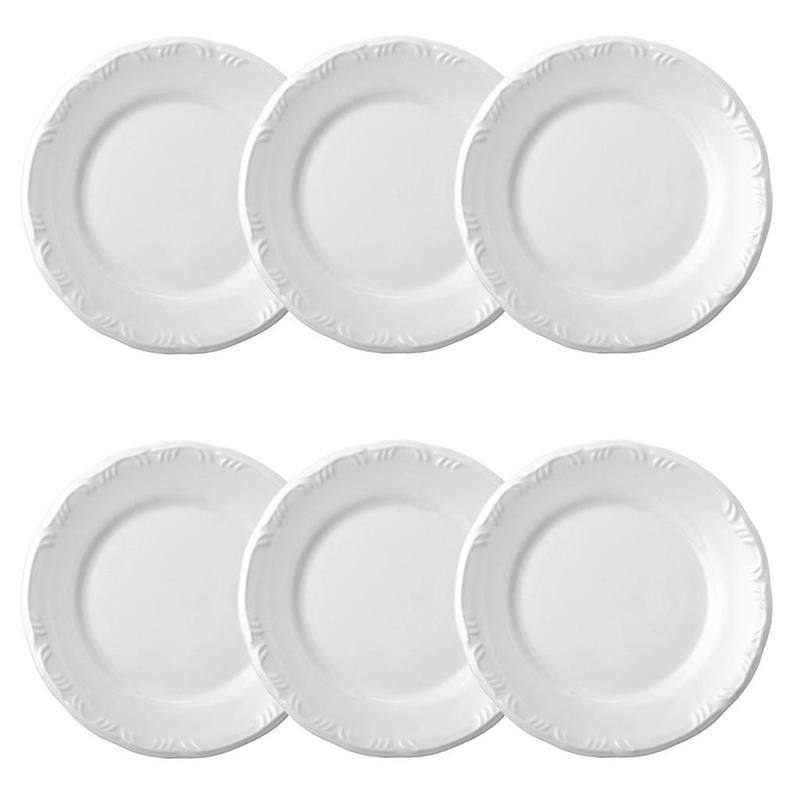 06 Pratos Rasos Pomerode Porcelana 26cm - Schmidt - Prato Raso ...