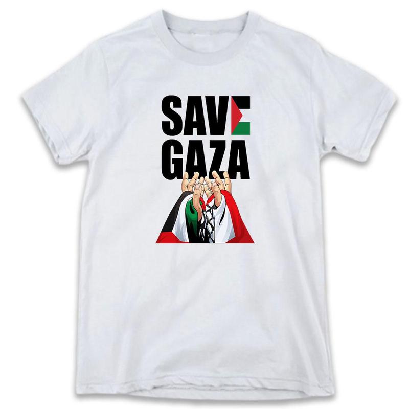 1 Camiseta Save Gaza Salve Gaza Paz Israel Personalizada - W3Artestampa ...
