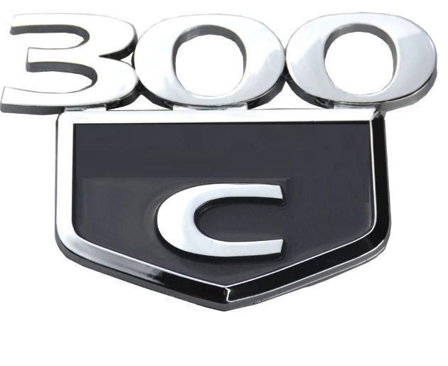 1 Emblema Adesivo A B S Cromado 300 C Chrysler 300C Traseiro - Stickkar ...