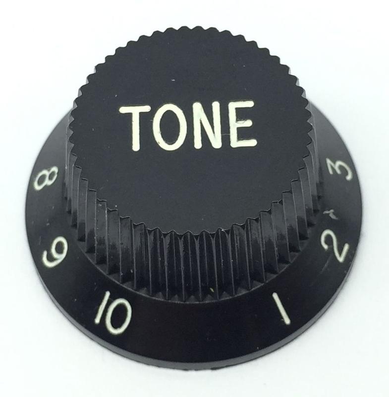 1 Knob Plástico TONE guitarra strato PST PRETO Unidade - SPIRIT ...