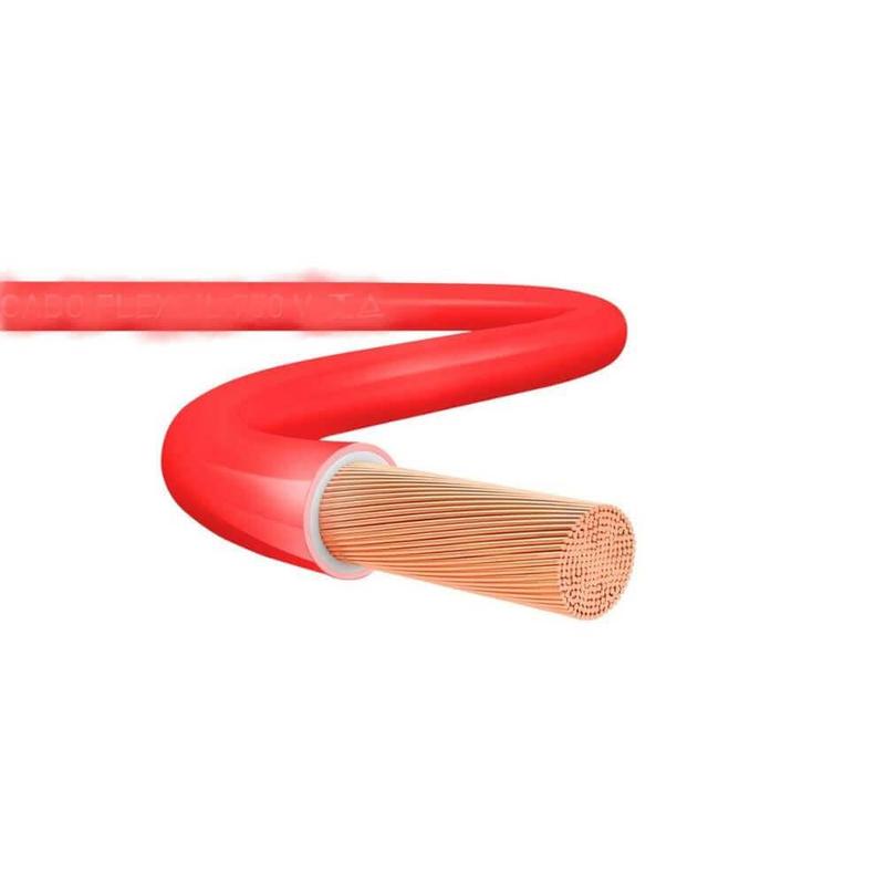 1 Metro Fio Flexível 10,000mm Vermelho 750V Corfio - Cabo / Fio ...