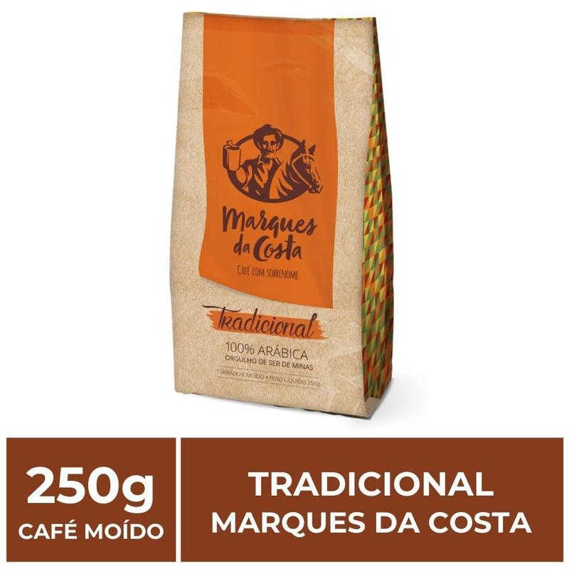 1 Pacote de Café Moído, Tradicional, Marques da Costa - Alimentos ...