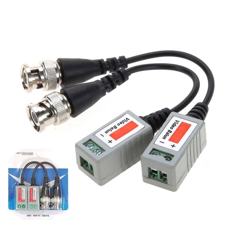 1 Par de Video Balun Passivo Para Camera Conversor Balun UTP Passivo HD ...