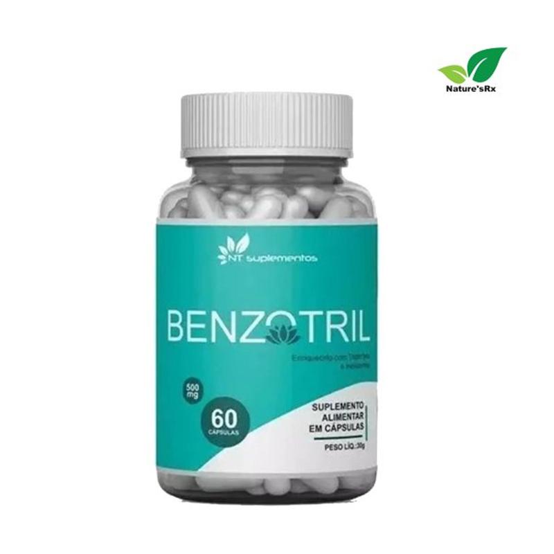 1 Pote - Benzotril - 60 Caps - Complemento Alimentar Adulto - Magazine ...