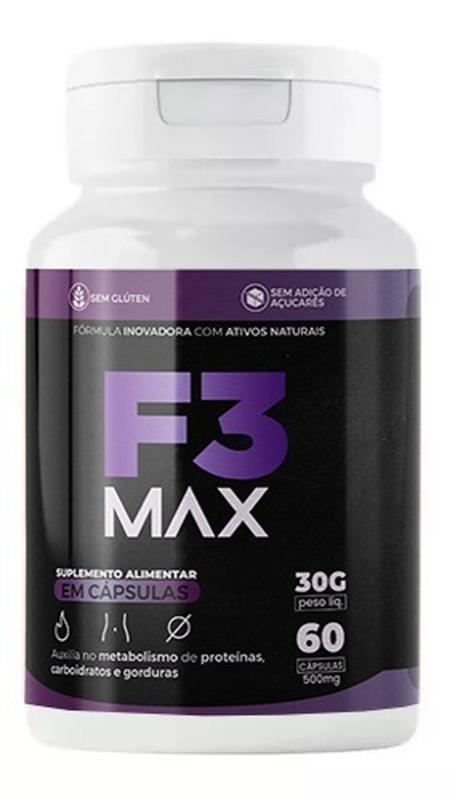 1 Pote F3 Max 60 Capsulas - Pote - Magazine Luiza