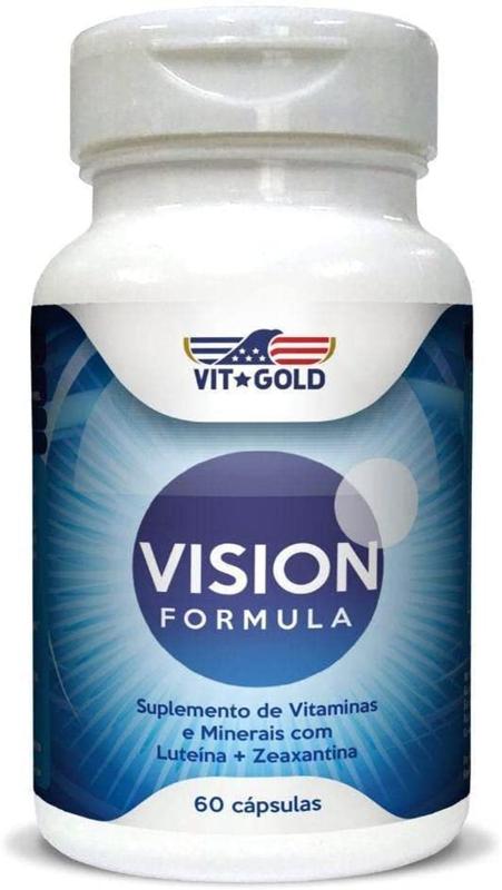 1 pote Vision Formula 60 Caps - VIT+GOLD - Colágeno - Magazine Luiza