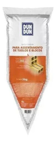 1 Unid. Cola Bloco - Argamassa Polimérica Dundun Total 3kg - DunDum ...