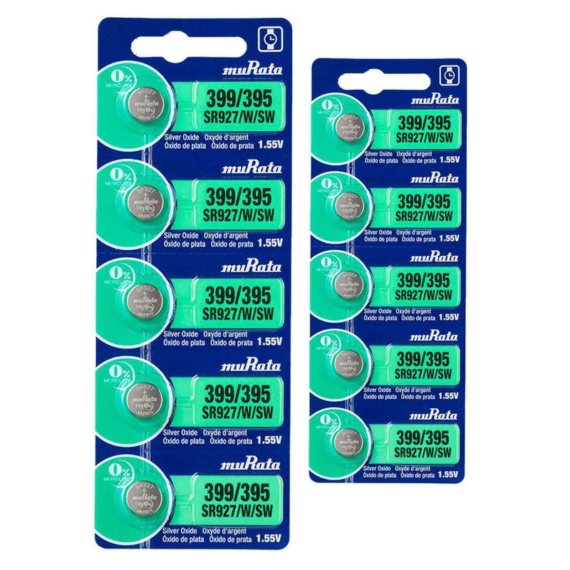 10 Baterias Pilha 395 Murata Relogio Sr927sw 2 Cartelas - Pilhas ...