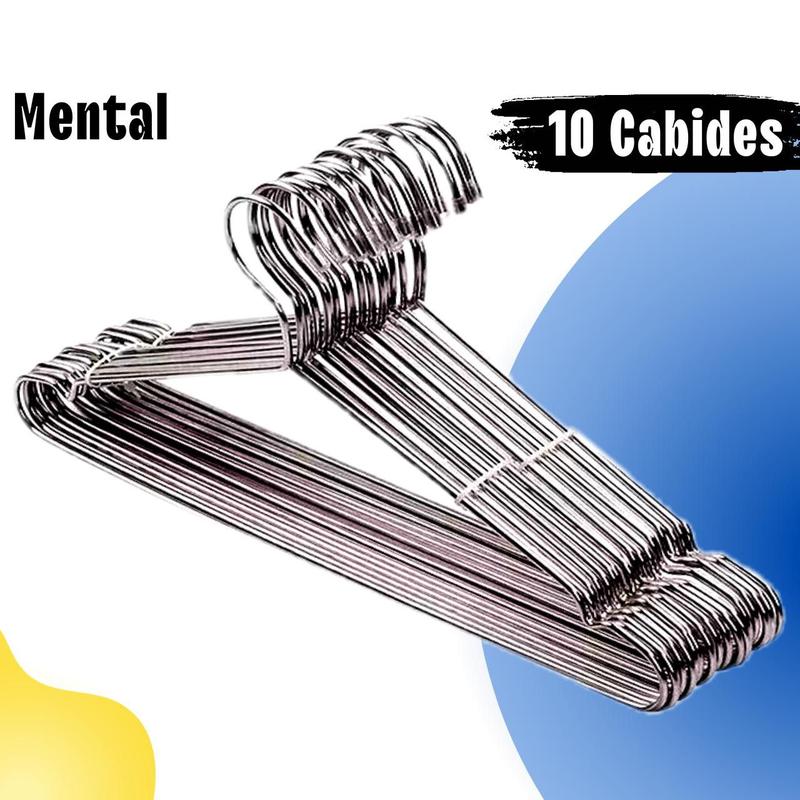 10 Cabides Para Roupas kit Organizador Cabide Inox Para Calça Camiseta ...