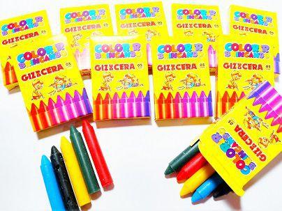 10 caixas de Mini giz de cera 5 cores - atcink - Giz de Cera - Magazine Luiza
