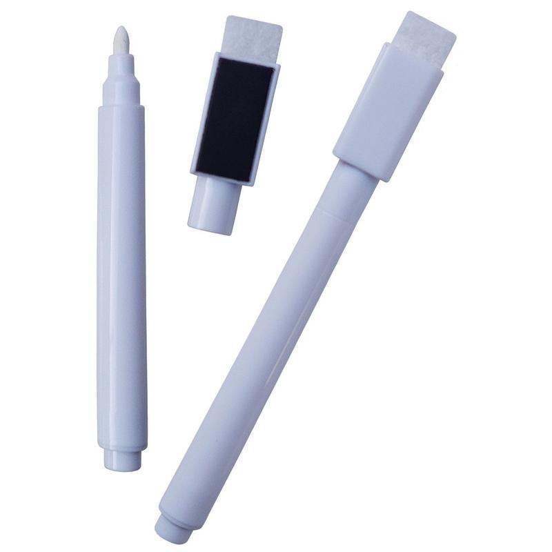 10 Canetas Giz Líquido Branca para Quadro Preto com Apagador e Imã ...