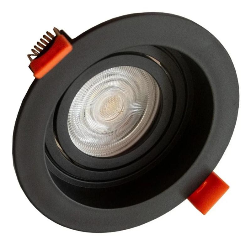 10 Lâmpadas Spot Led 5w Cob Direcionável Redondo Preto 220v - Lartec ...