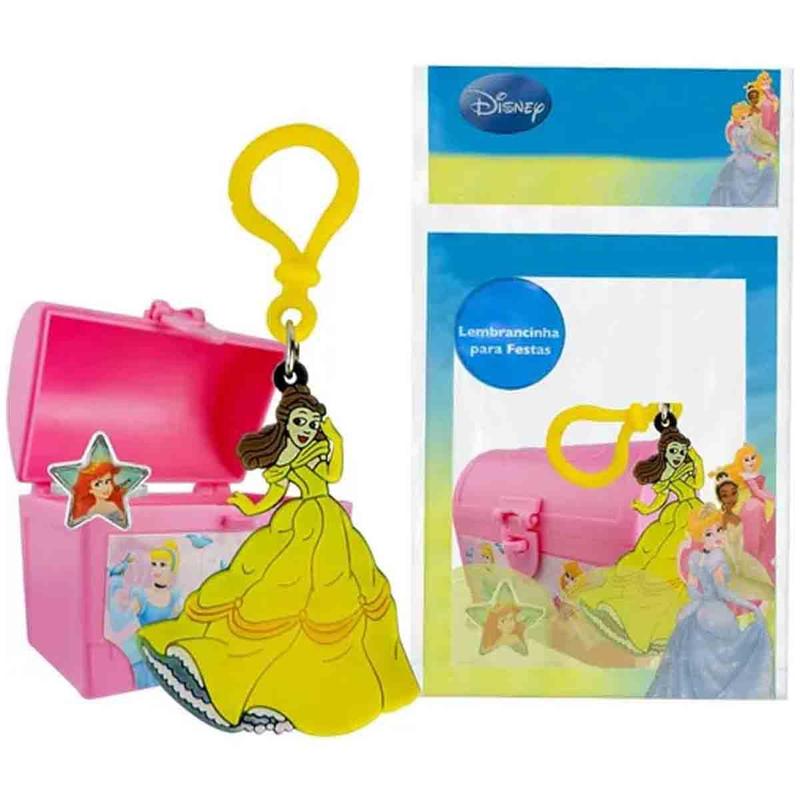 10 Mini Baú Princesa Disney com 10 Anel Infantil Sereia Ariel e 10 ...