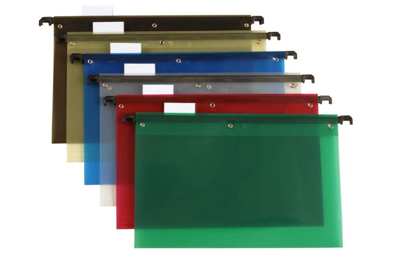10 Pastas Suspensas Plásticas P/ Arquivo Com Visor Completo - Polycart ...