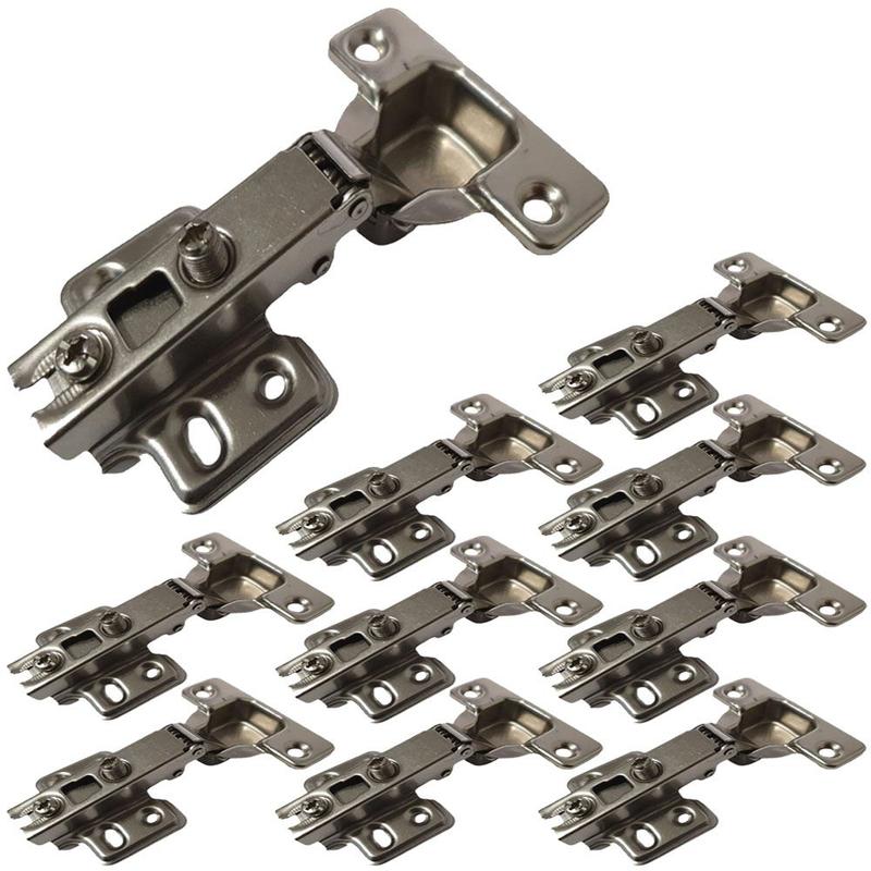 10 Peças - Dobradiça Para Armario Reta De 35mm - Fabio Ferragens ...