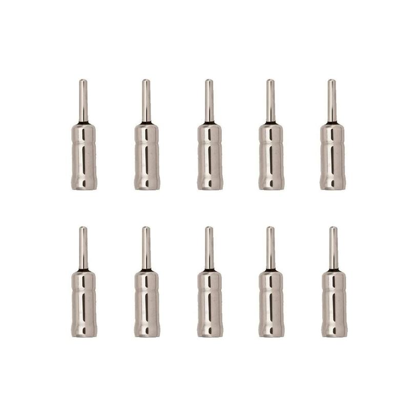 10 Reparos Encaixe Plug Adaptador Cromado para Fio Antico - Plugs e ...