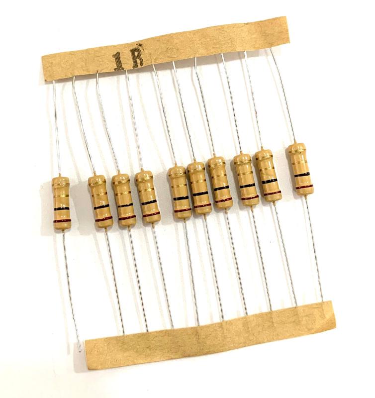 10 Resistor Filme de Carbono de Potência 1R 1W 5% - Materiais Elétricos - Magazine Luiza