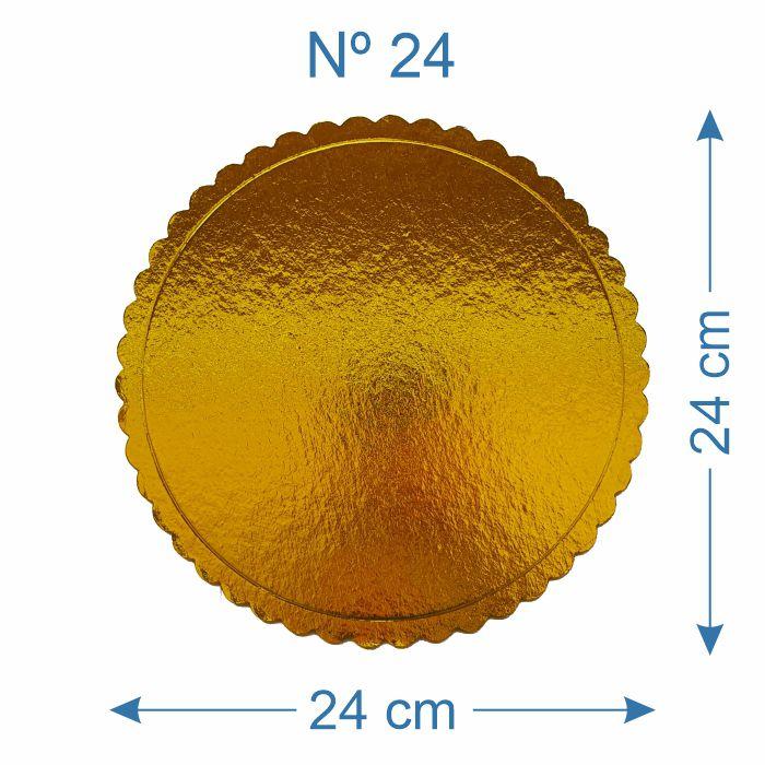10 Suporte Base de Bolo Cake Board Laminado Dourado Nº24 - AAZ - Base ...