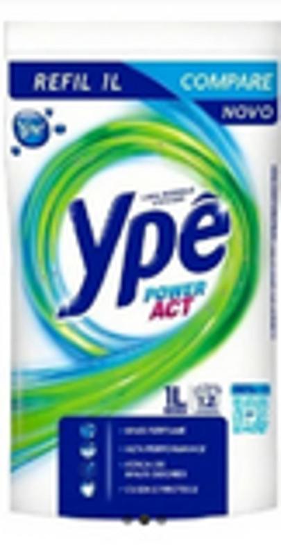 10 und. Lava Roupas Líquido Ypê Power Act 1 Litro Refil - Sabão Líquido ...