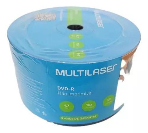 100 dvd-r multileser logo 4.7 gb 120 minutos 16x - Multilaser ...