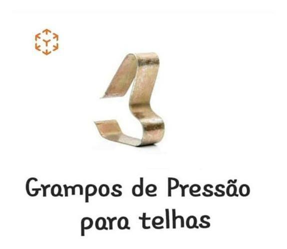 100 Grampos Pressão Fixação Telha Americana Gres Esmaltada . - Niktel ...