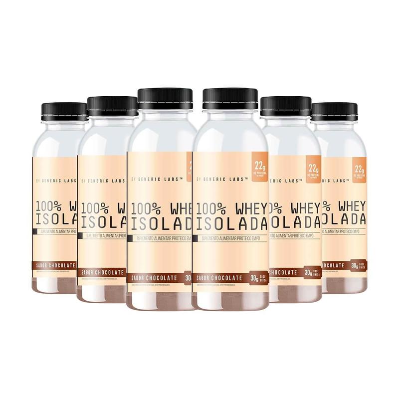 100% Whey Isolada - Ready To Go - Pack 6 Unidades 30g - Generic Labs ...
