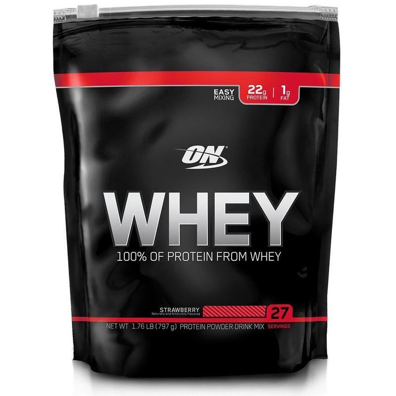 100% Whey Protein Blackline Morango 1,76lb (797g) Optimum Nutrition ...