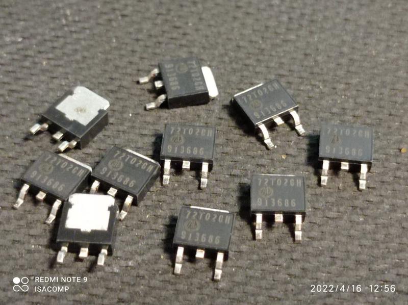 10x Transistor Ap72t02gh 72t02gh Mosfet N 62amp 25v Smd - Advanced ...