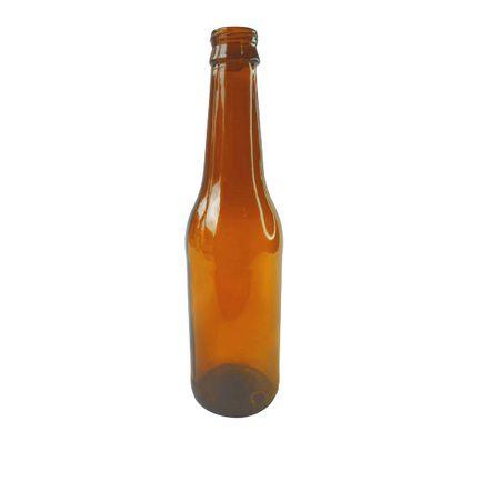 12 Garrafas De Vidro 350 mL Long Neck Cerveja Artesanal Growler Âmbar ...
