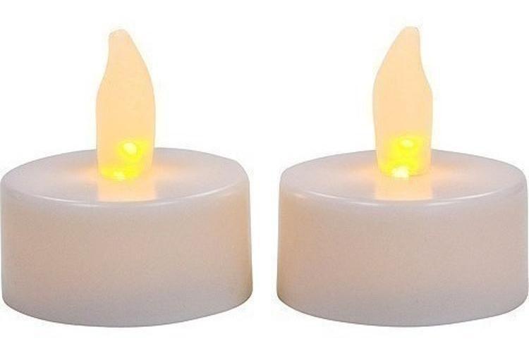 12 Velas De Led Com Bateria -Cor Branca - Luz Do Led Amarela ...