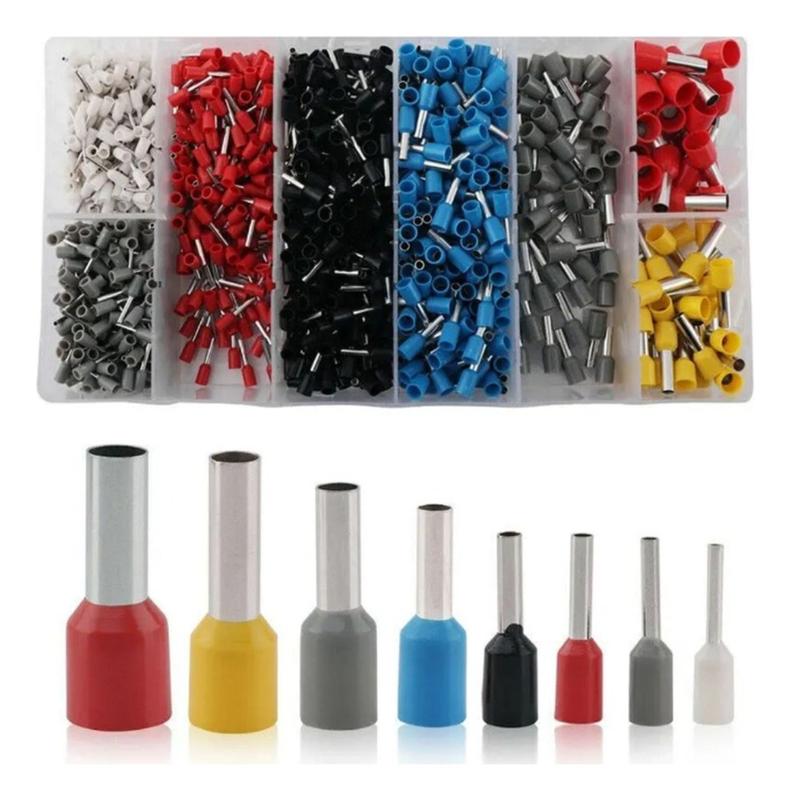 1200 Terminais Elétricos Ilhós Tubular 0,5mm Até 10mm Caixa - Xtronix ...