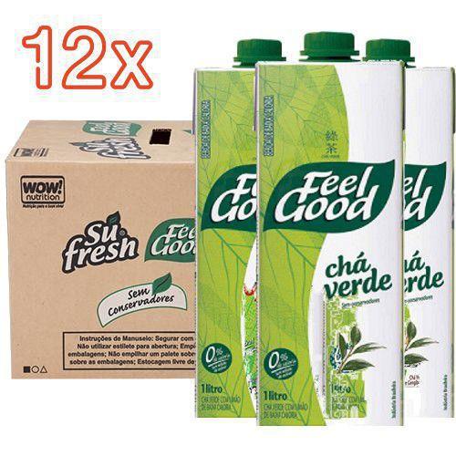 12x Chá Verde FEEL GOOD com Limão 1L - Chá Verde - Magazine Luiza