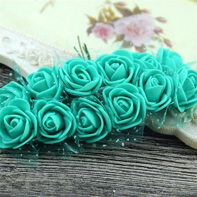 144 Mini Rosas De Eva Rosinha Artificial com 12 Buquês - La Belle ...