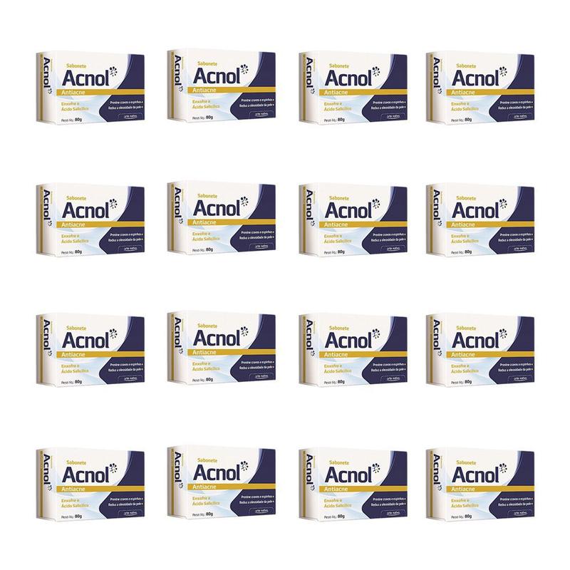 16x acnol sabonete antiacne atua na prevenção de cravos espinhas ...