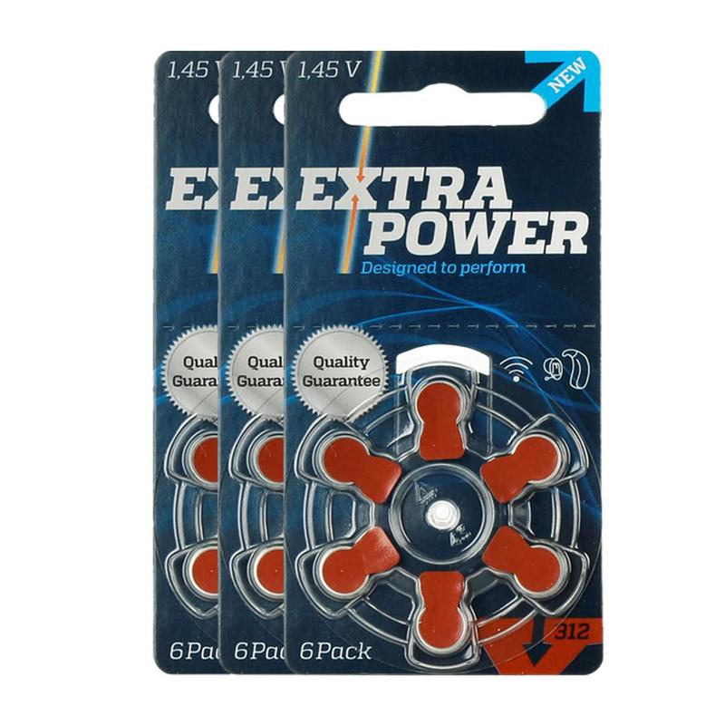 18 Baterias Pilhas 312 Pr41 Extra Power Aparelho Auditivo - Acessórios ...