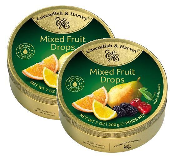2 Bala Mixed Fruit Mix Frutas Drops Cavendish & Harvey 200g - Balas ...