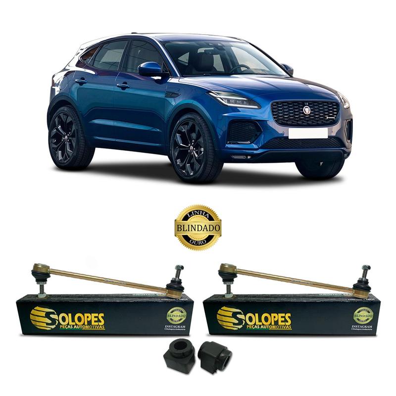2 Bieletas Borracha Dianteira E-Pace 2021 2022 2023 Blindado - Solopes - Bieleta Estabilizadora ...