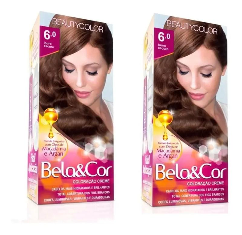 2 Coloração Sem Amônia Bela&cor - Beauty Color - Escolha Cor - Tinta de ...