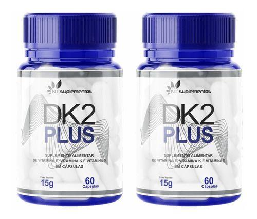 2 DK2 Plus Aumento Da Imunidade - 60 Cápsulas - NT Suplementos - Vitaminas A-Z - Magazine Luiza