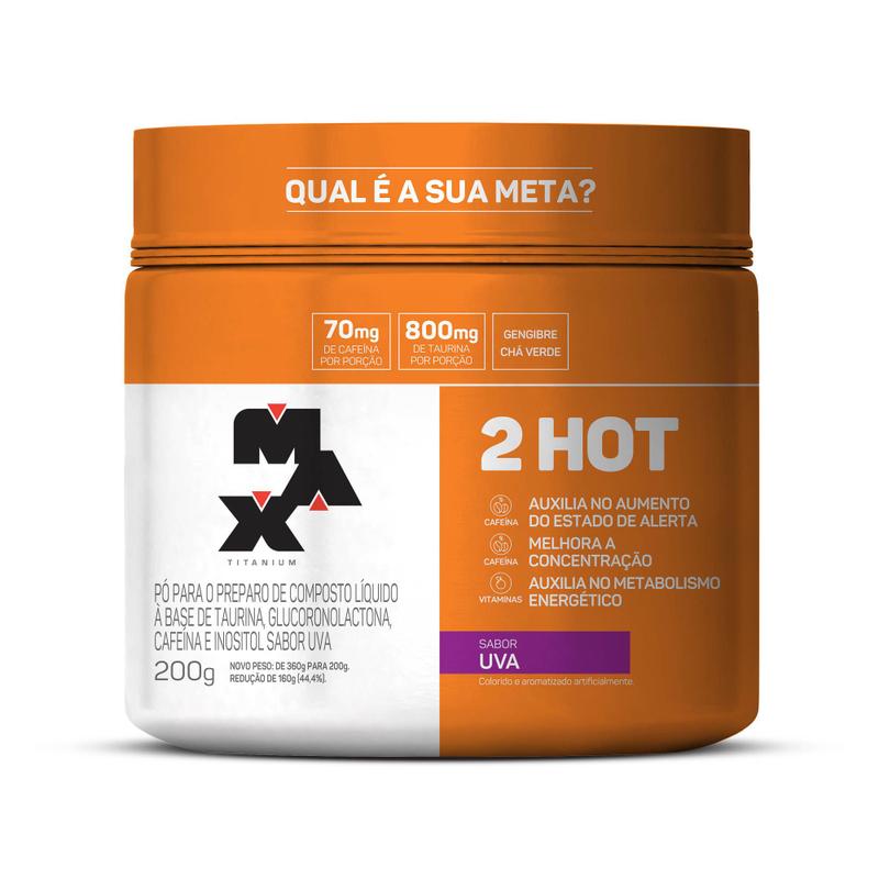 2 Hot Max Titanium Uva 200G - Produtos para Energia - Magazine Luiza