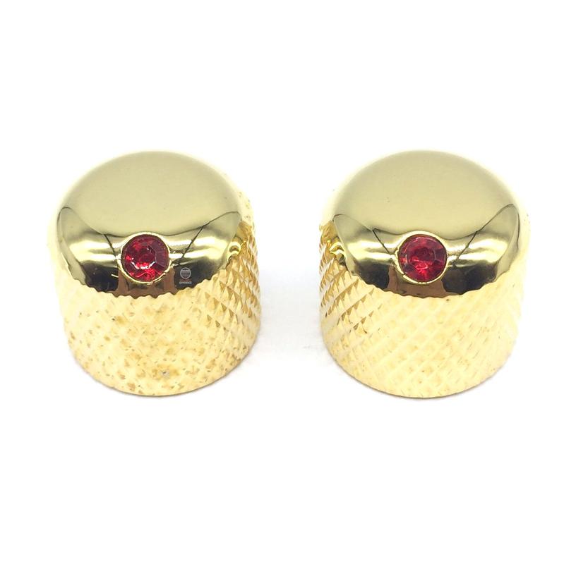 2 Knob de aluminio Dourado guitarra baixo ponta rubi APC-24K - SPIRIT ...