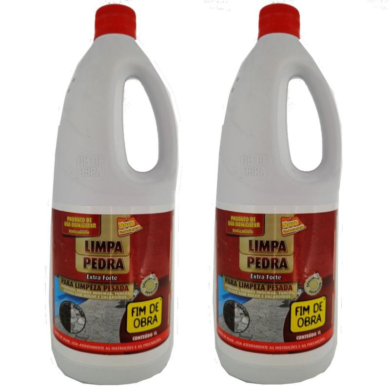 2 Limpa Pedra Limpa Telhas C/ Bolor Extra Forte 1 Litro Fim De Obra ...