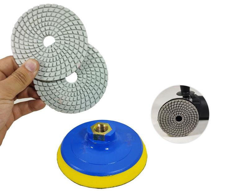 2 Lixa Diamantada para polir porcelanatos marmores e granitos 100mm ...